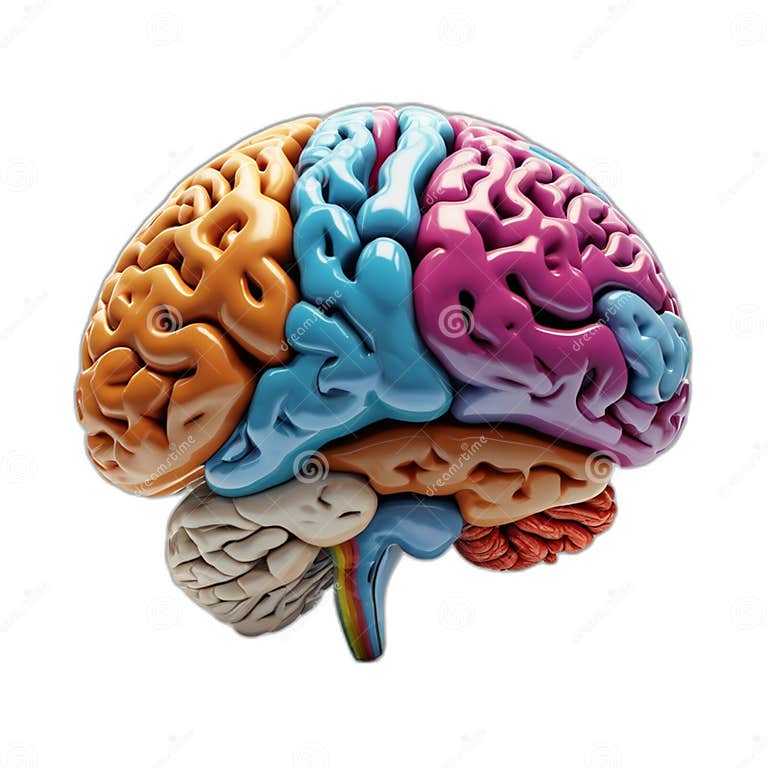 Human brain picture stock illustration. Illustration of symbol - 350697397