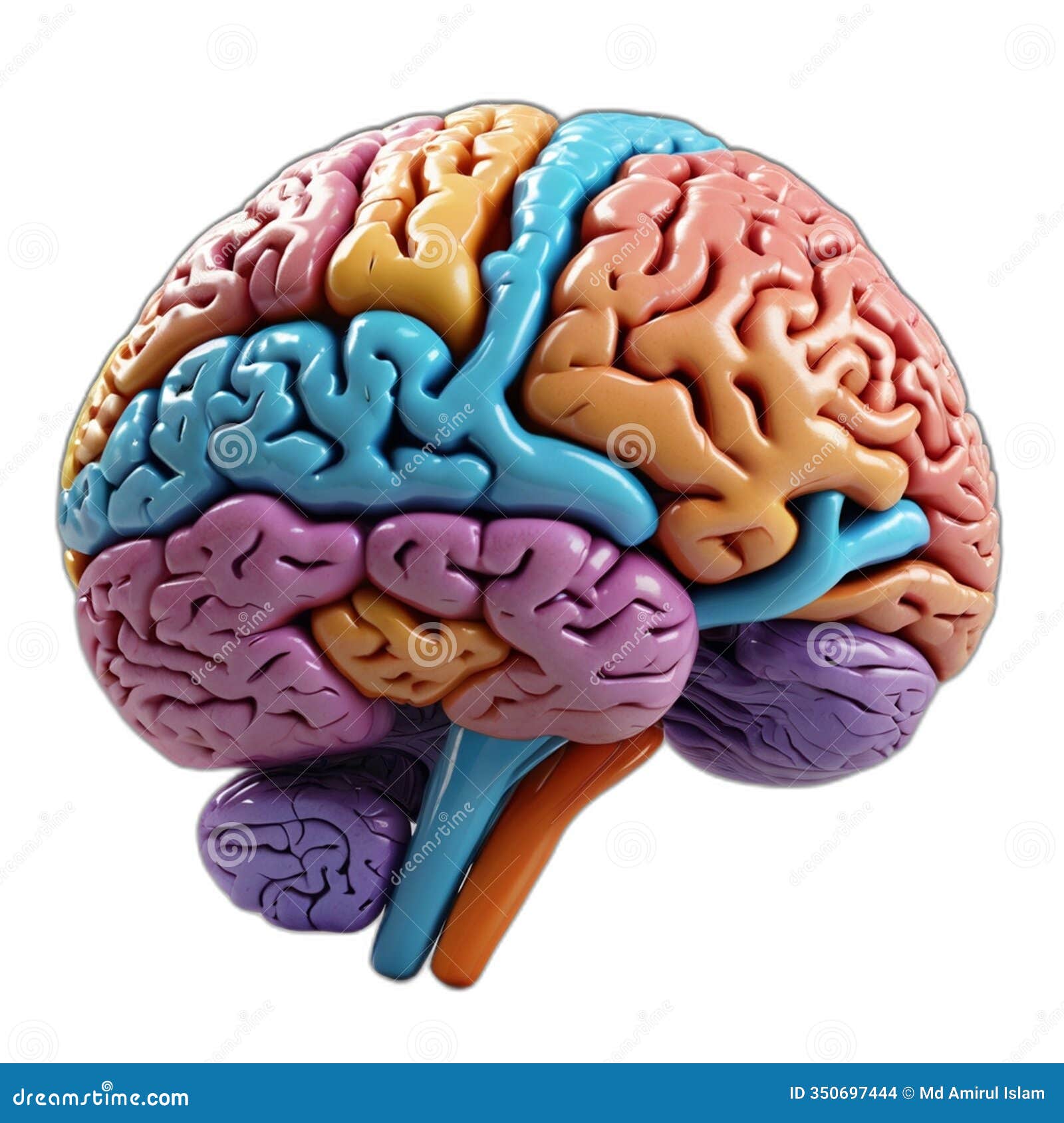 Human brain picture stock illustration. Illustration of undefined ...