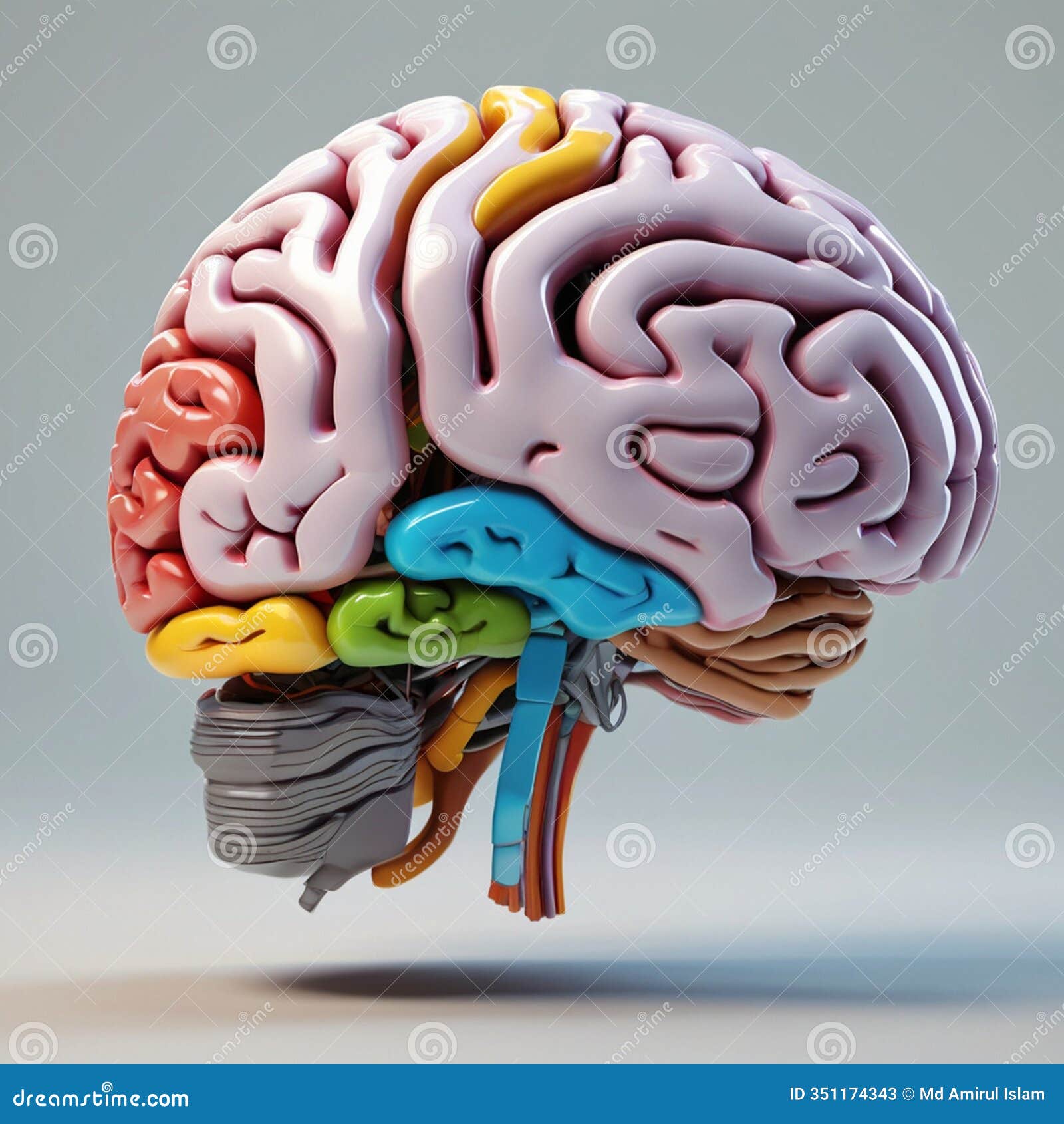 Human brain picture stock illustration. Illustration of icon - 351174343