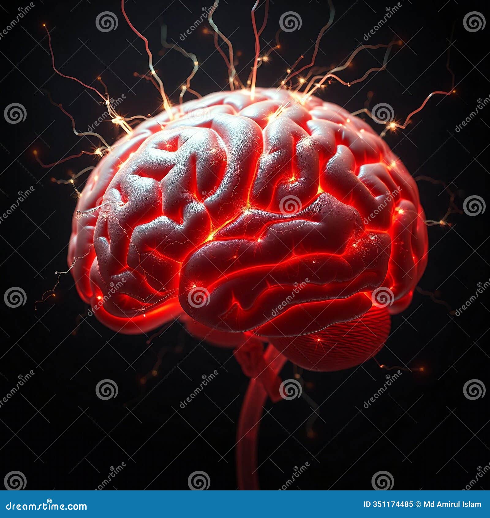 Human brain picture stock illustration. Illustration of undefined ...