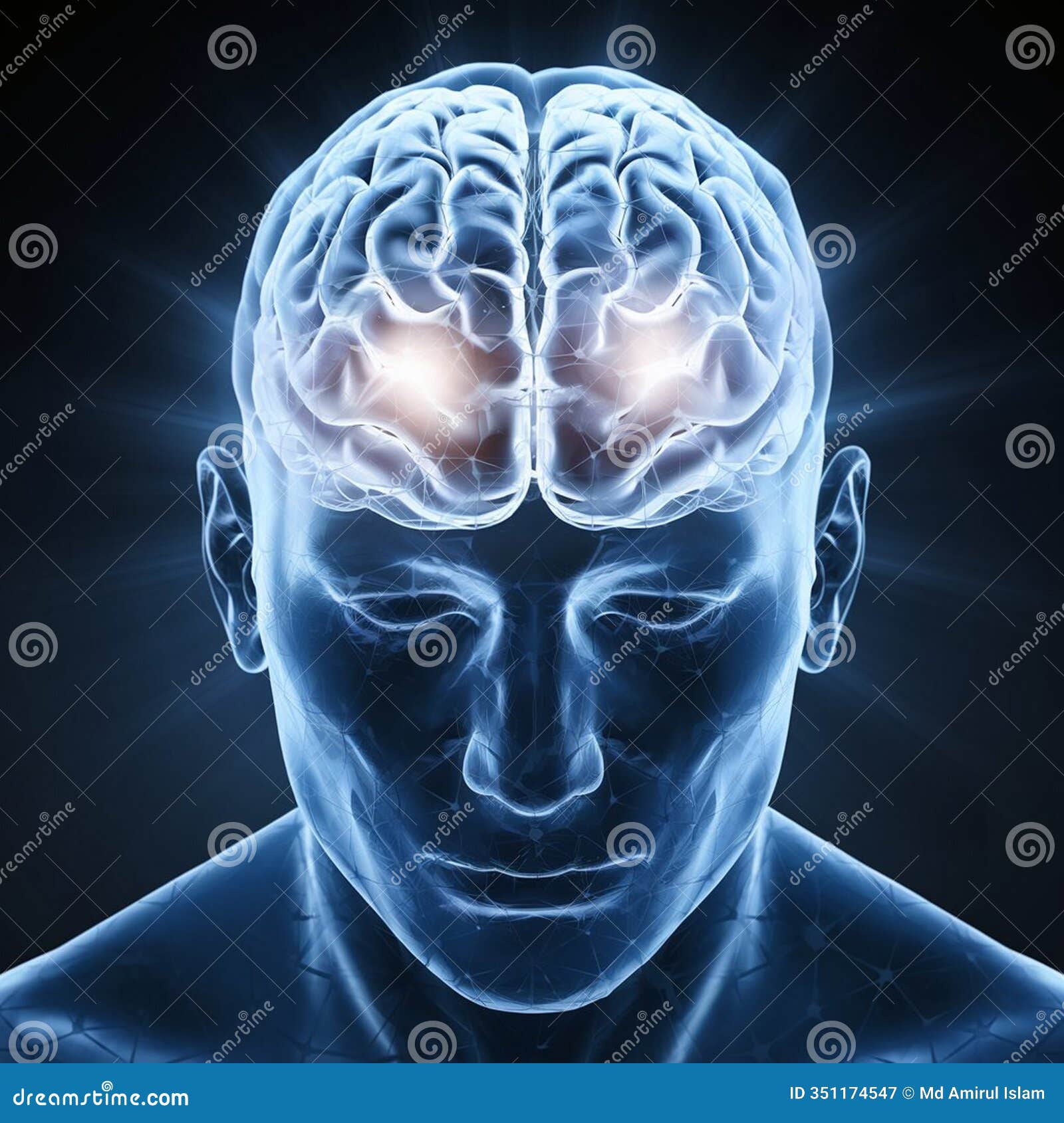 Human brain picture stock illustration. Illustration of design - 351174547