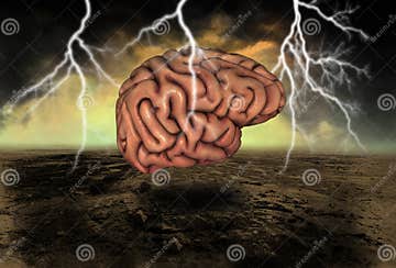 Human Brain Power Illustration Stock Illustration - Illustration of ...