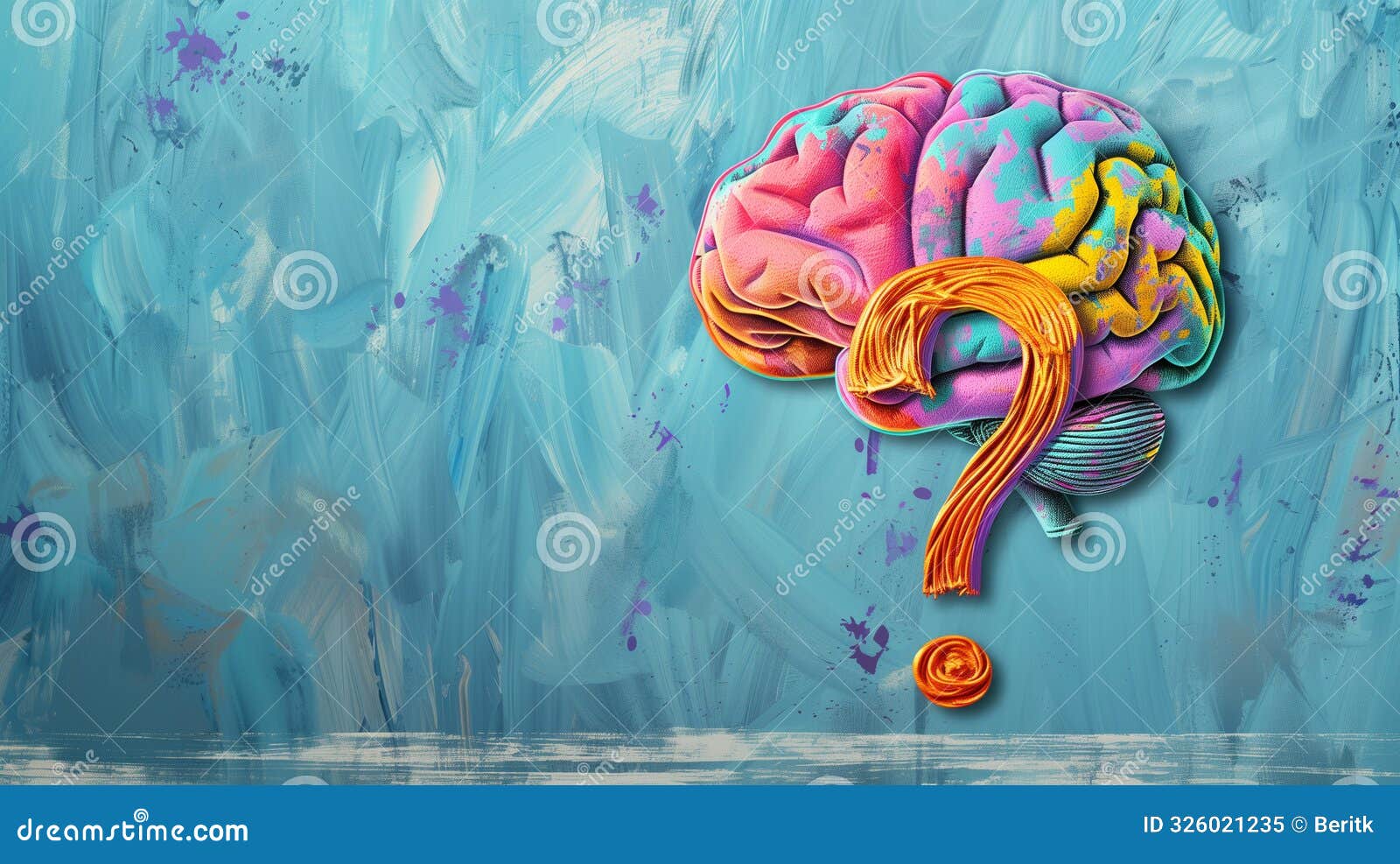 Brain With Profil Face Royalty-Free Stock Image | CartoonDealer.com ...