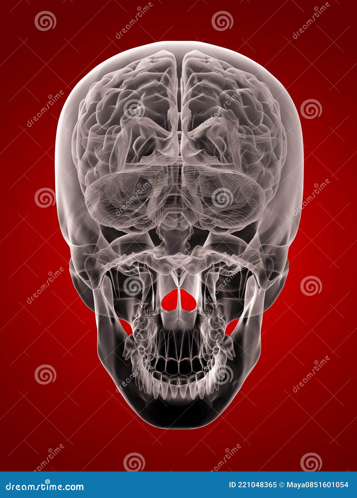 3D Rendering Illustration of Brain Stock Illustration - Illustration of ...