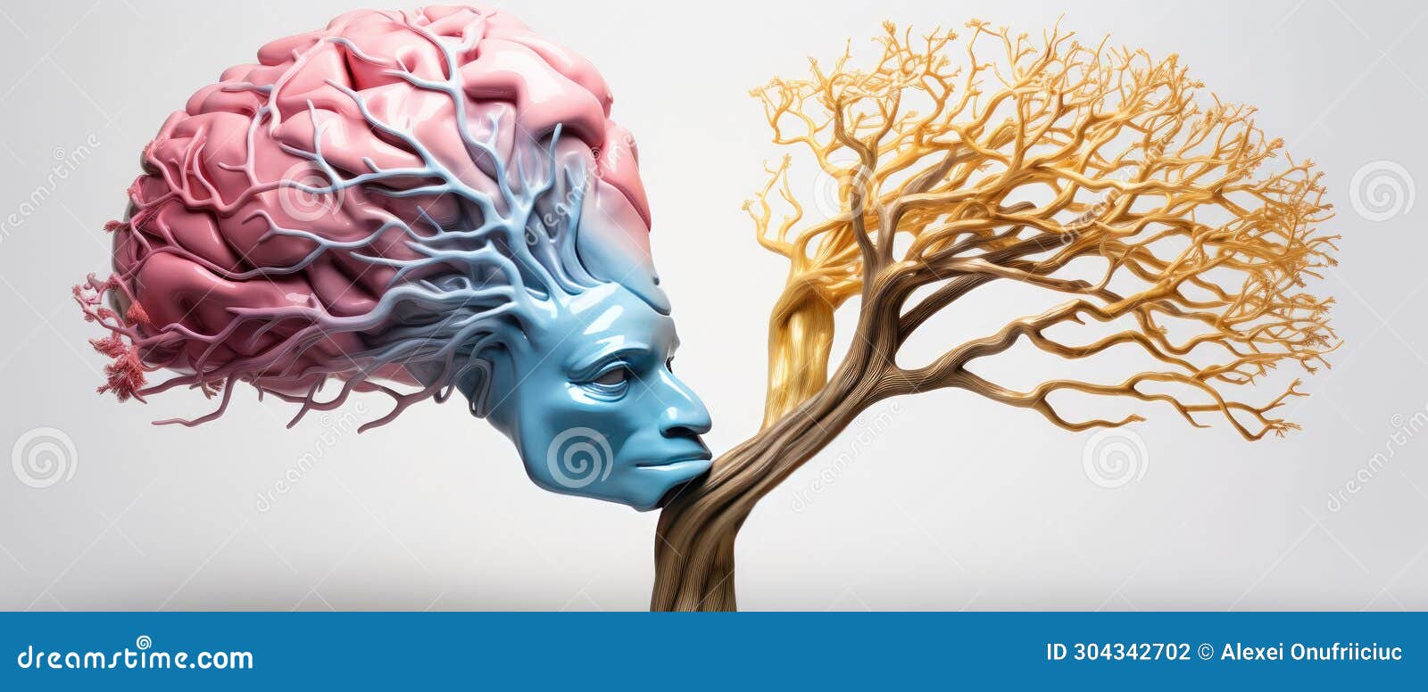 Human Brain In The Shape Stock Illustration | CartoonDealer.com #304342702