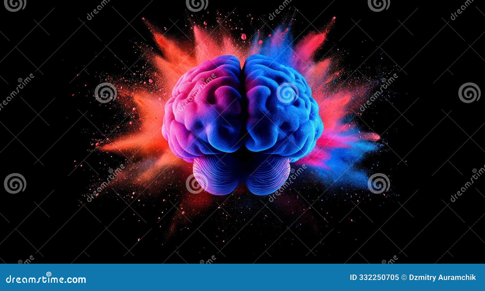 Human Brain Shape Tree Concept Illustration Stock Image - Image of ...