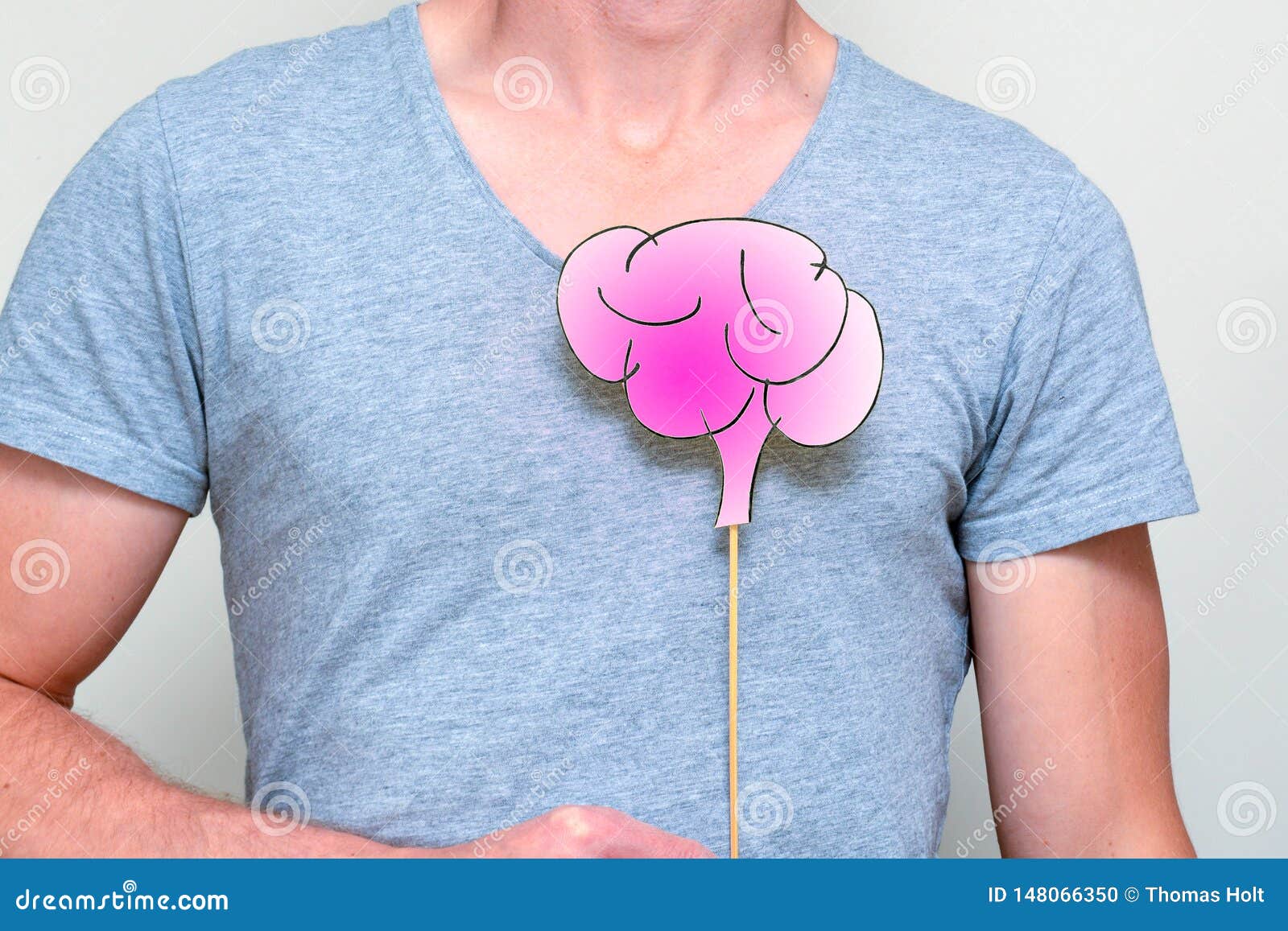 Human Brain Showing Awareness and Support of Mental Health Issues Stock ...