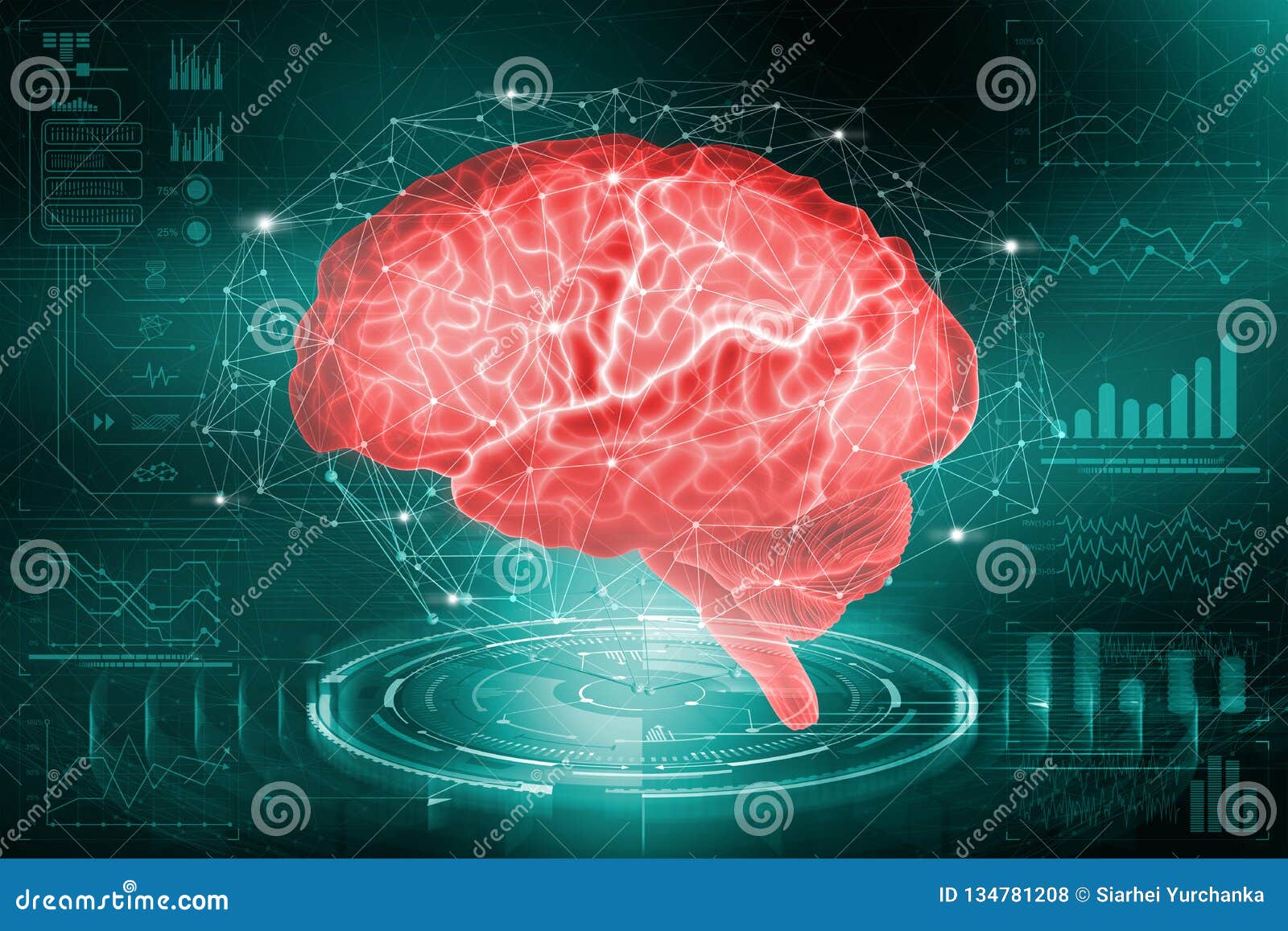 Brain Study, MRI, Brain Section Analysis. Technologies And Medicine ...