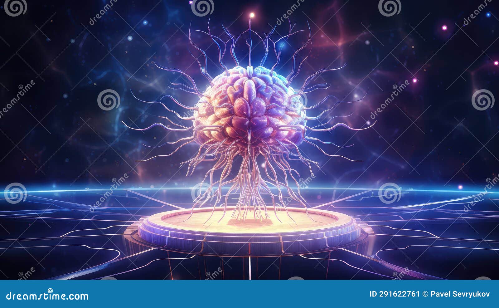 Human brain synapse scan stock image. Image of head - 291622761