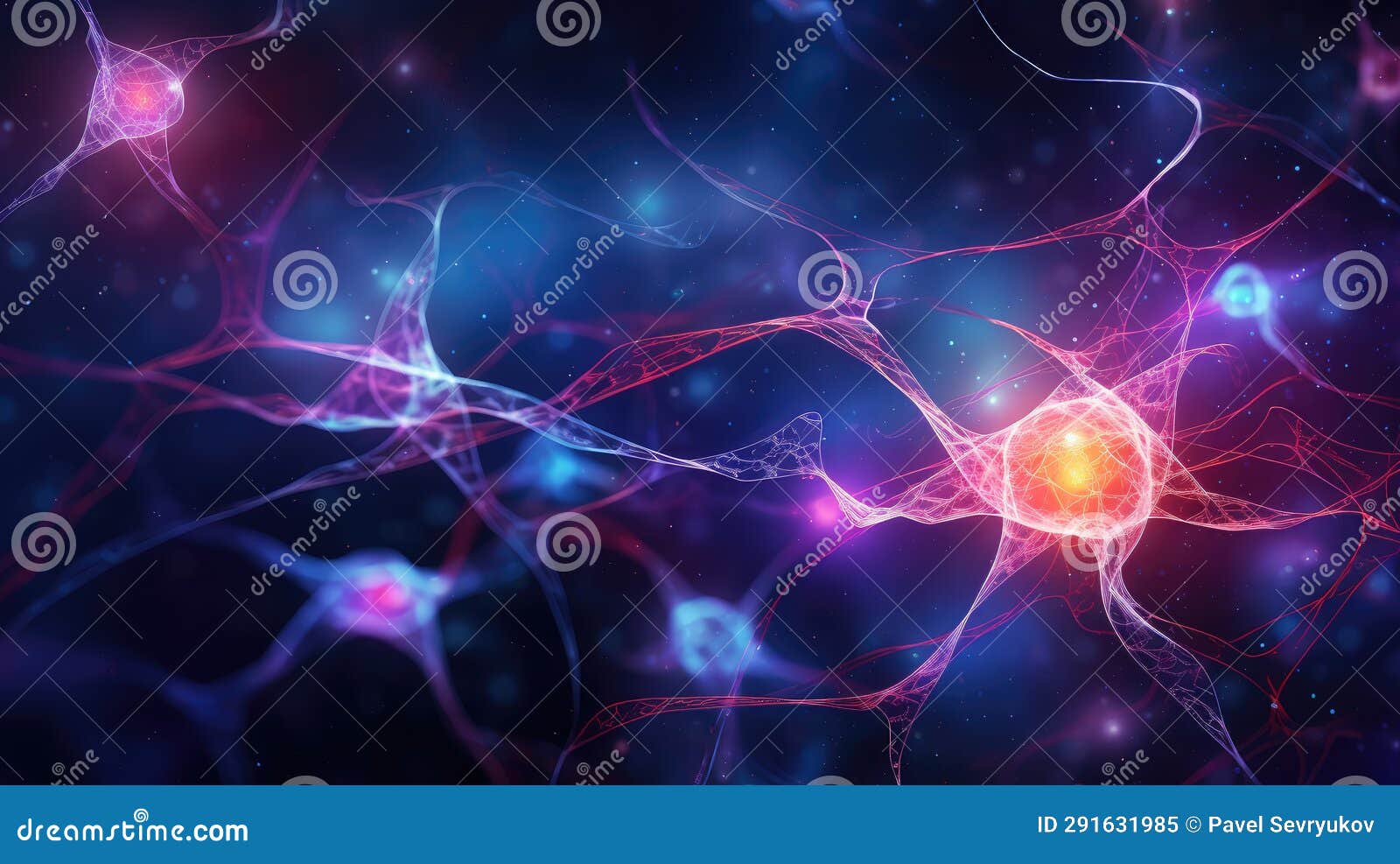 Human brain synapse scan stock illustration. Illustration of human ...