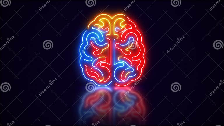 Human Brain Thinking Intelligence Concept Stock Image - Image of ...