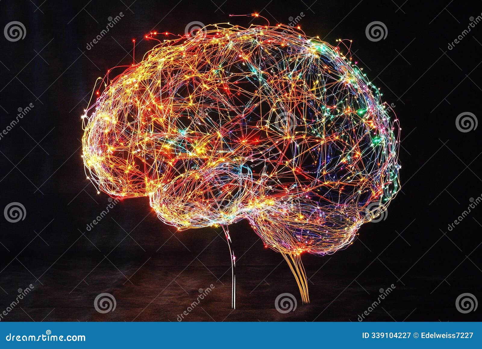 Human Brain, But Instead Of The Usual Anatomical Structure, It Is ...