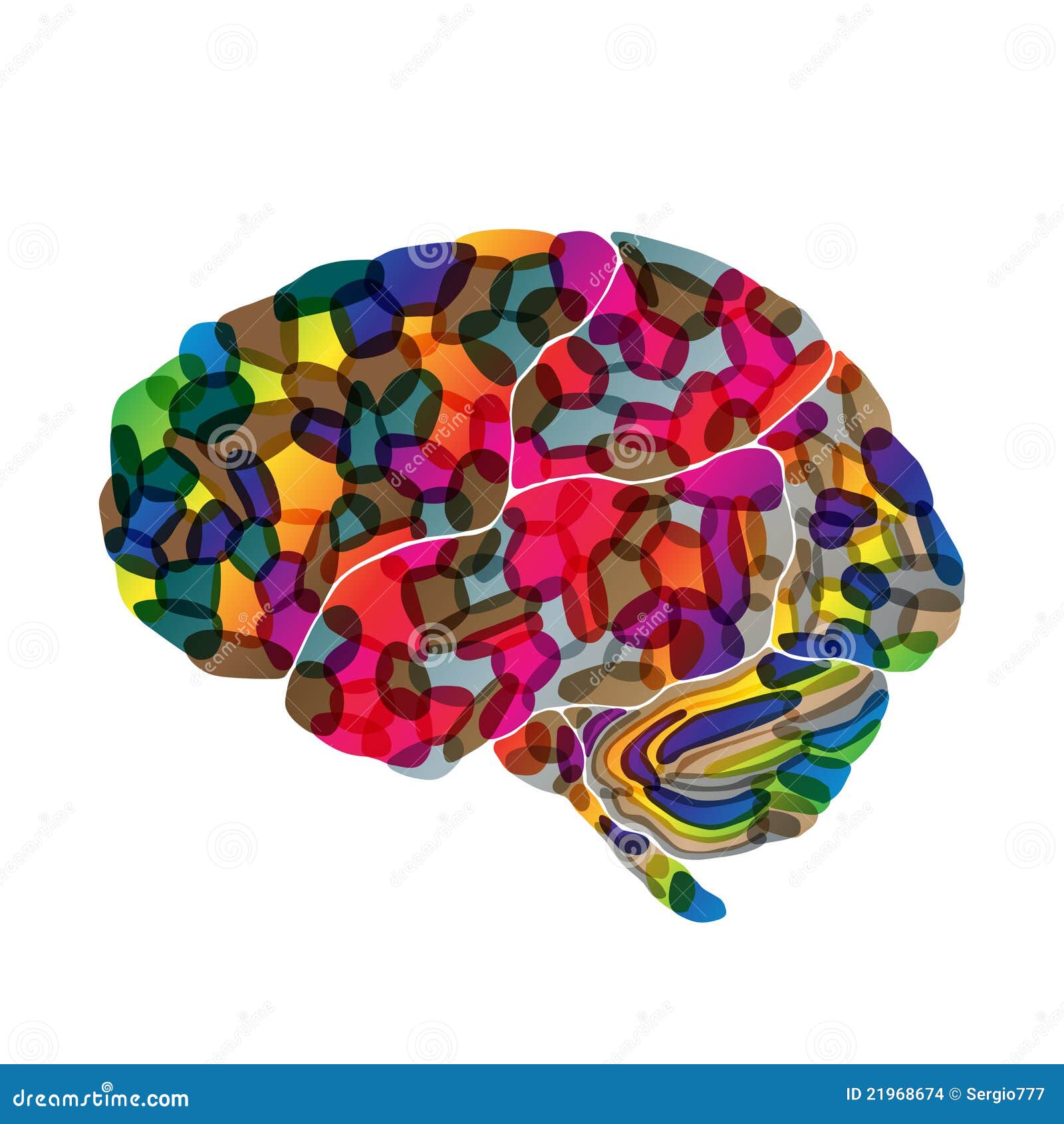 Human Brain, Vector Abstract Background Stock Vector - Illustration of ...