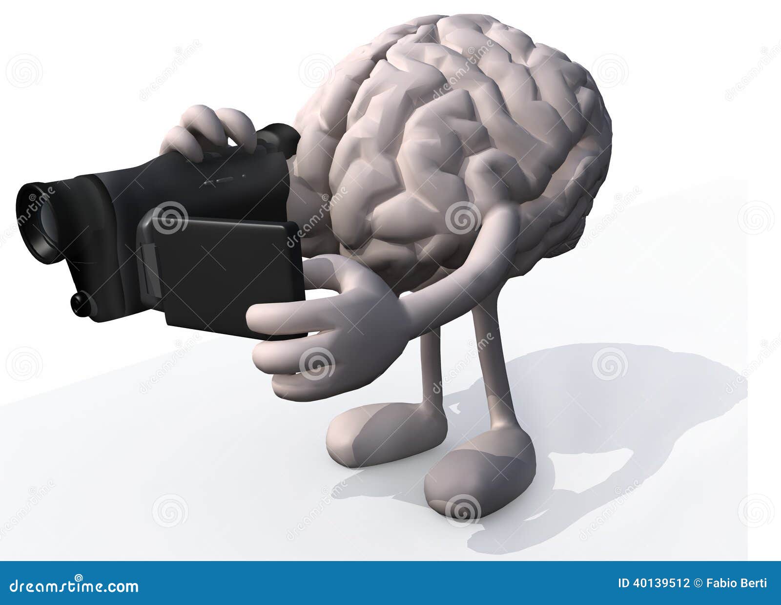 Human brain video maker stock illustration. Illustration of ball - 40139512