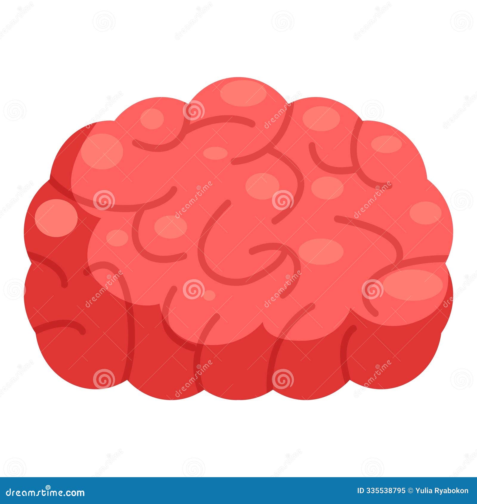 Human Brain Working Thinking Generating Ideas Education Smart Stock ...