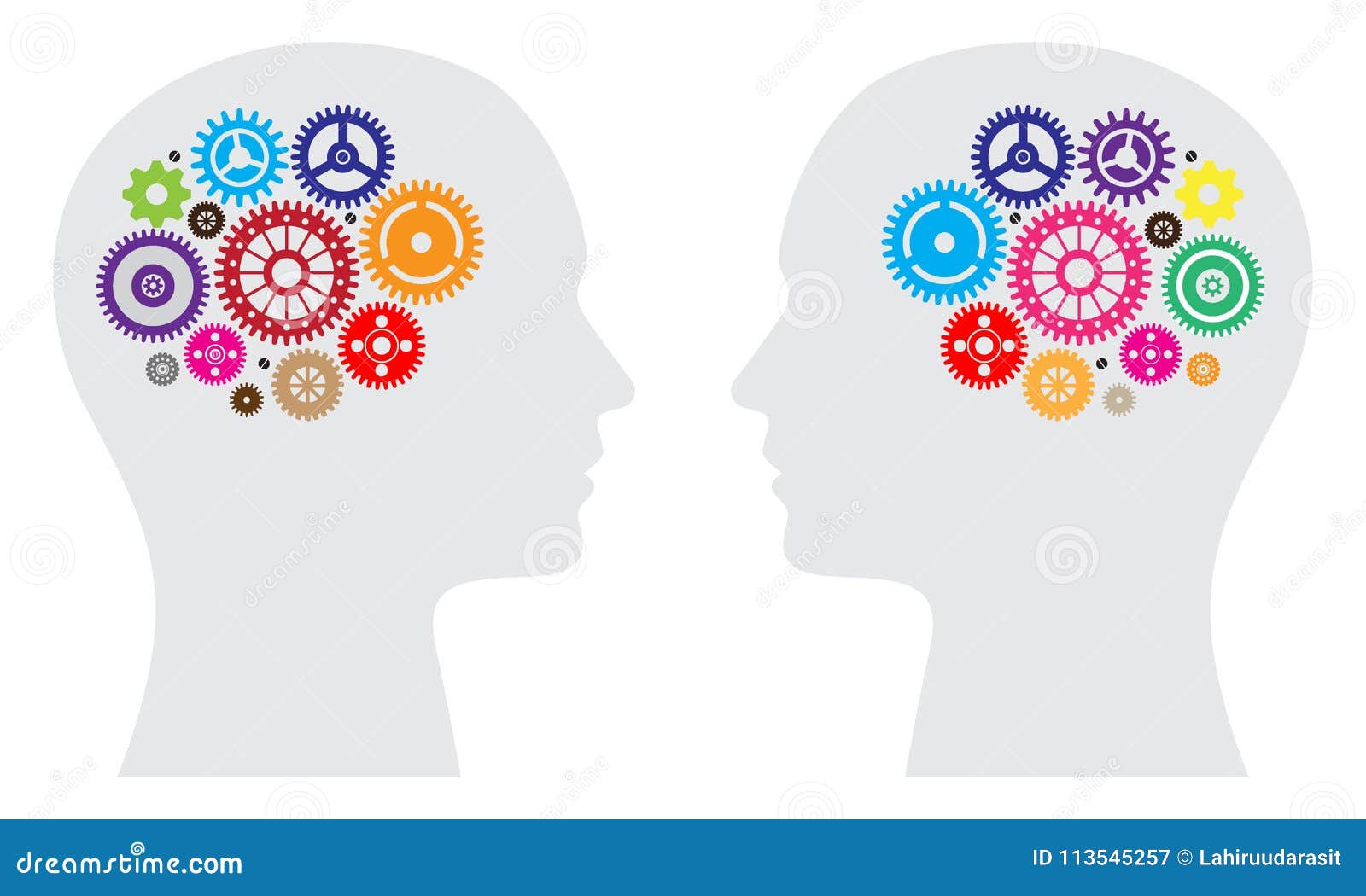 Human Brains With Wheel Collection Cartoon Vector | CartoonDealer.com ...