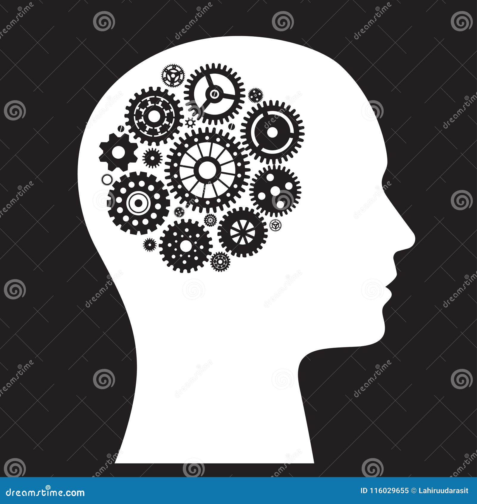 Human Brains with Wheel Collection Stock Vector - Illustration of ...