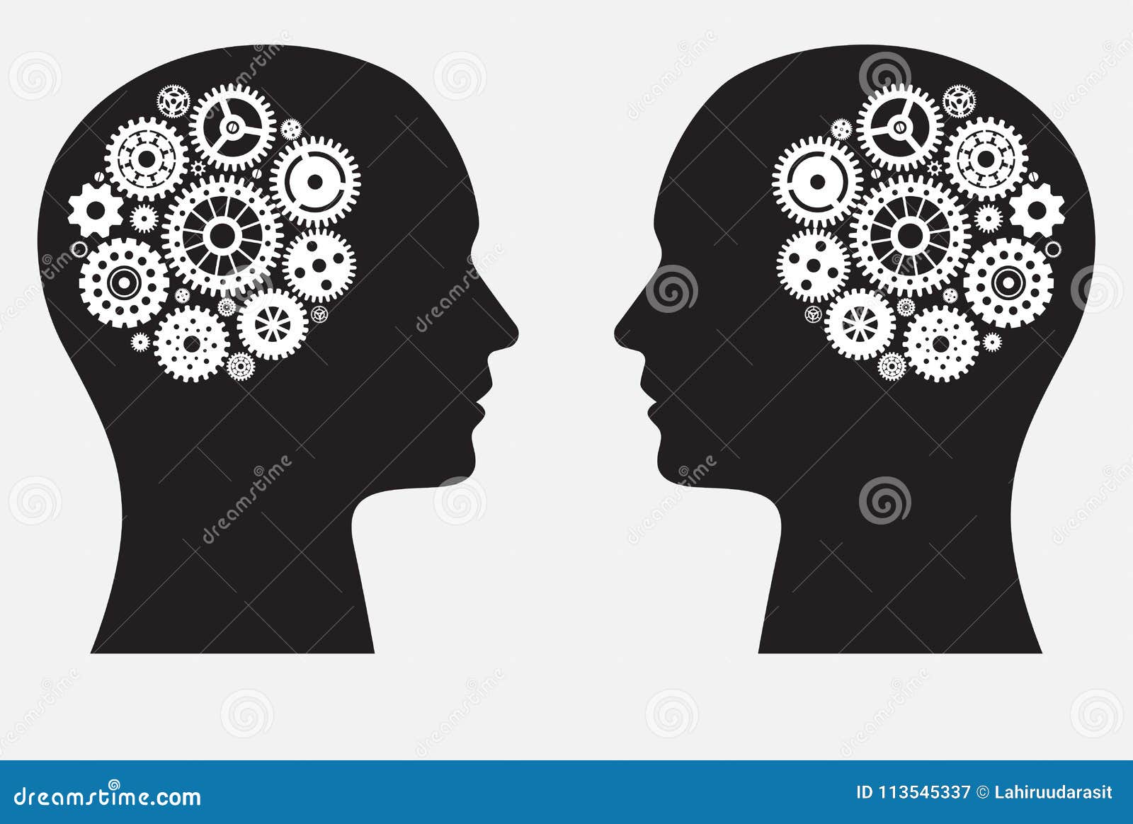 Human Brains with Wheel Collection Stock Vector - Illustration of ...