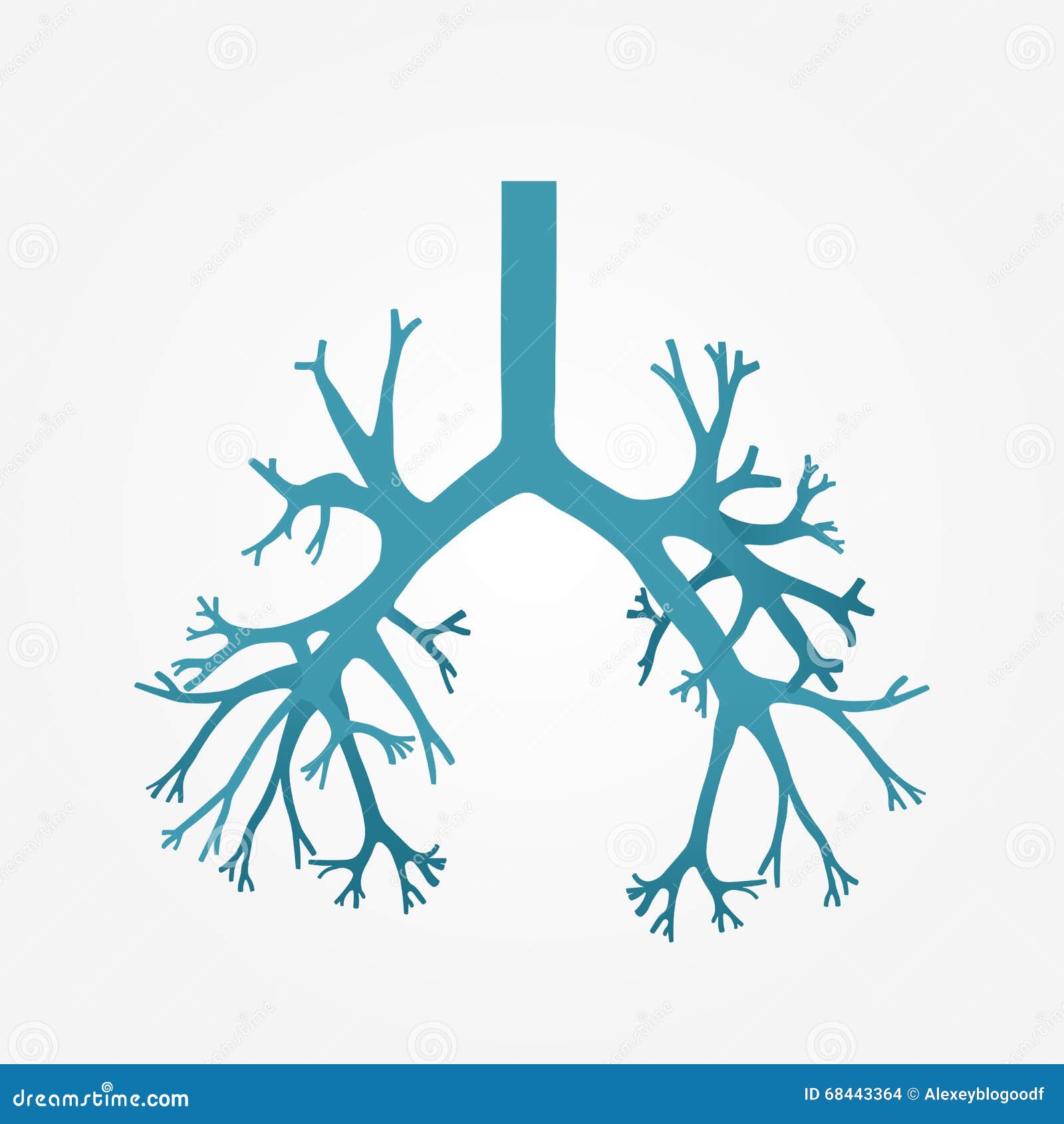 Bronchus Cartoon Vector | CartoonDealer.com #18186087