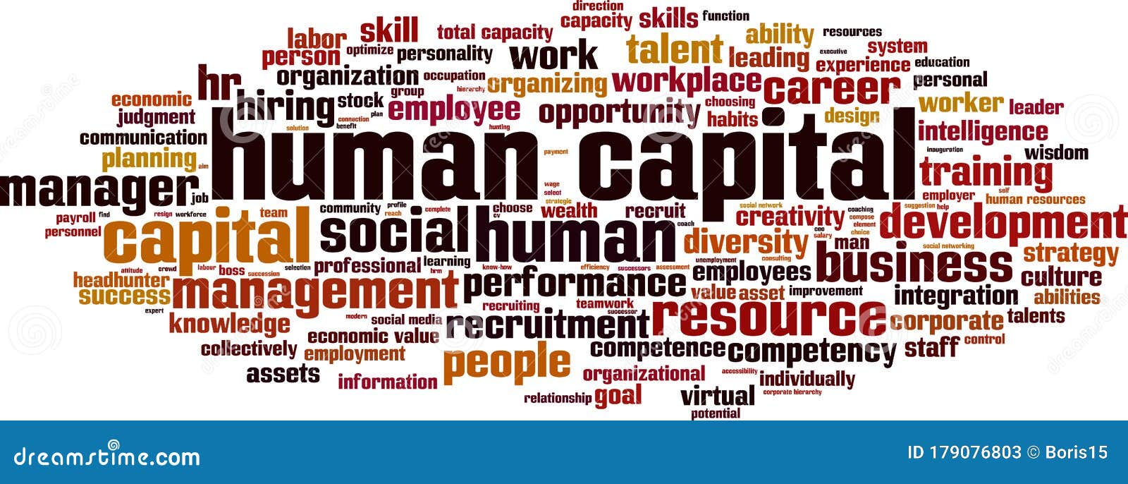 HCM, Human Capital Management. Concept With Keywords, People And Icons ...
