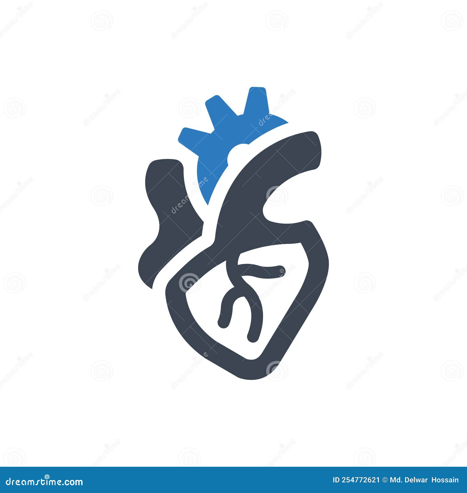 Human Cardiology Icon stock vector. Illustration of illustrations ...