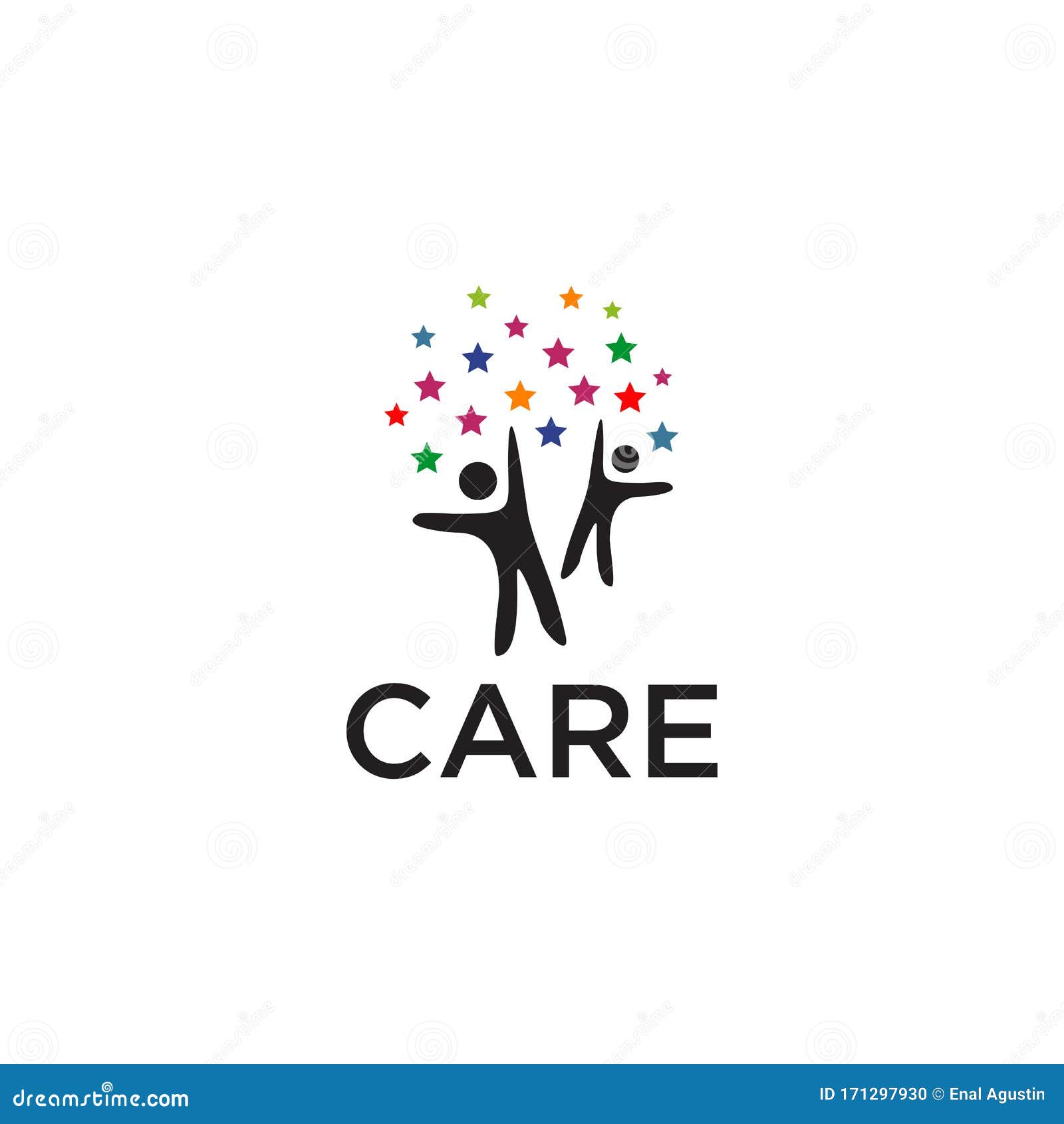 Human Care Logo Design Vector Template Icon Stock Vector - Illustration ...