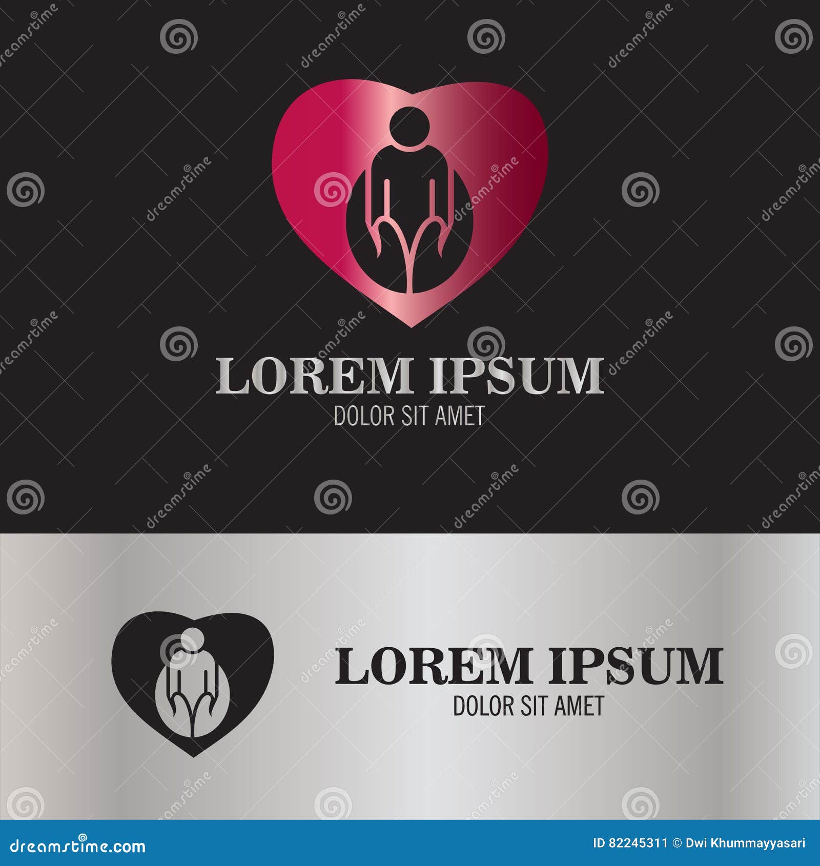 Human care and love logo stock vector. Illustration of active - 82245311