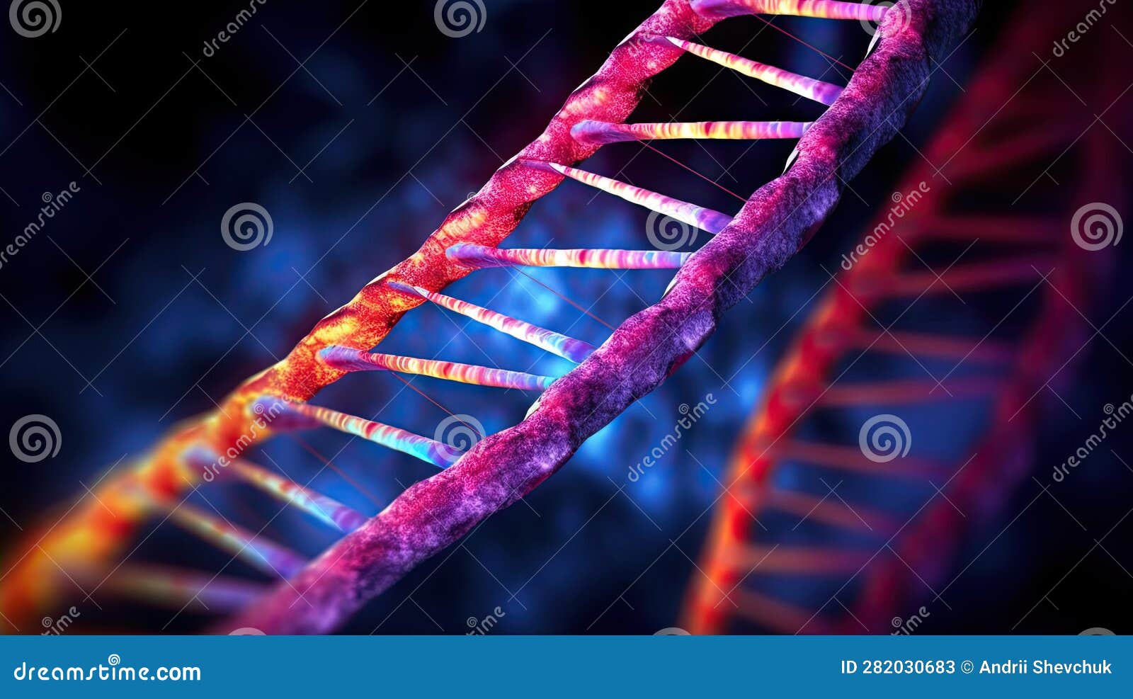 Human Cell Biology DNA Molecular Structure. Generative AI Stock ...