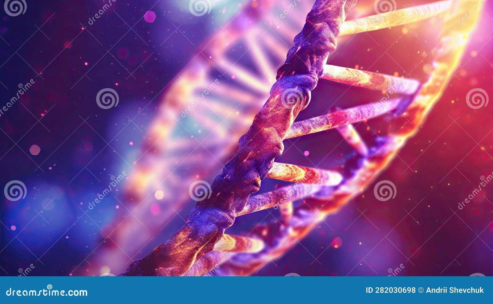 Human Cell Biology DNA Molecular Structure. Generative AI Stock ...