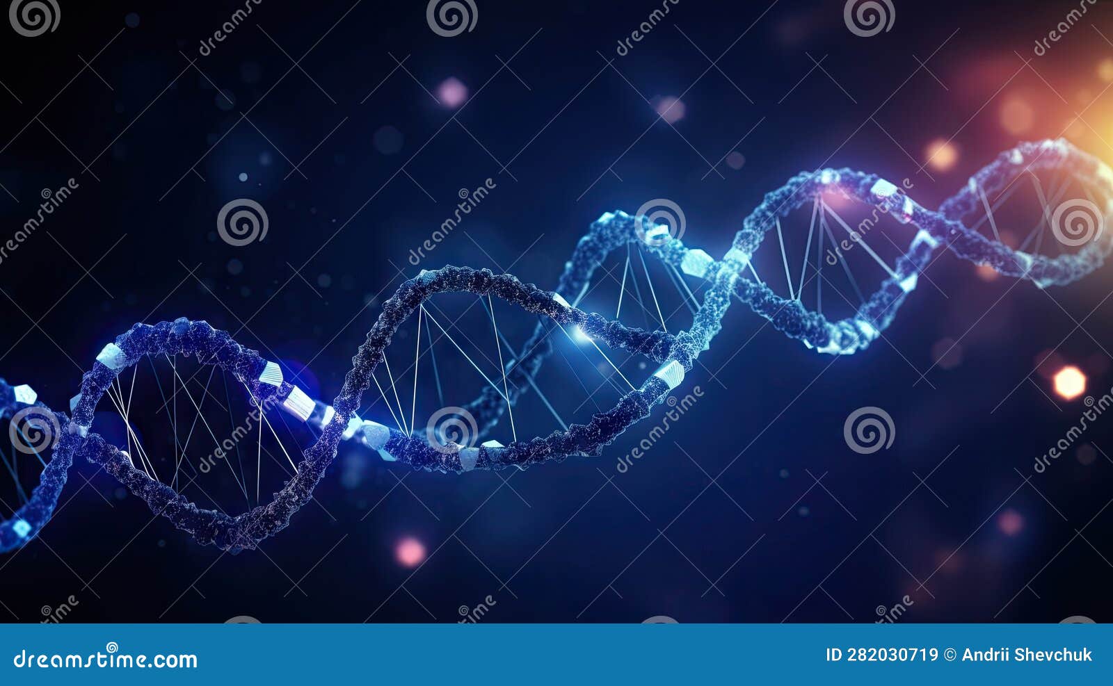 Human Cell Biology DNA Molecular Structure. Generative AI Stock ...