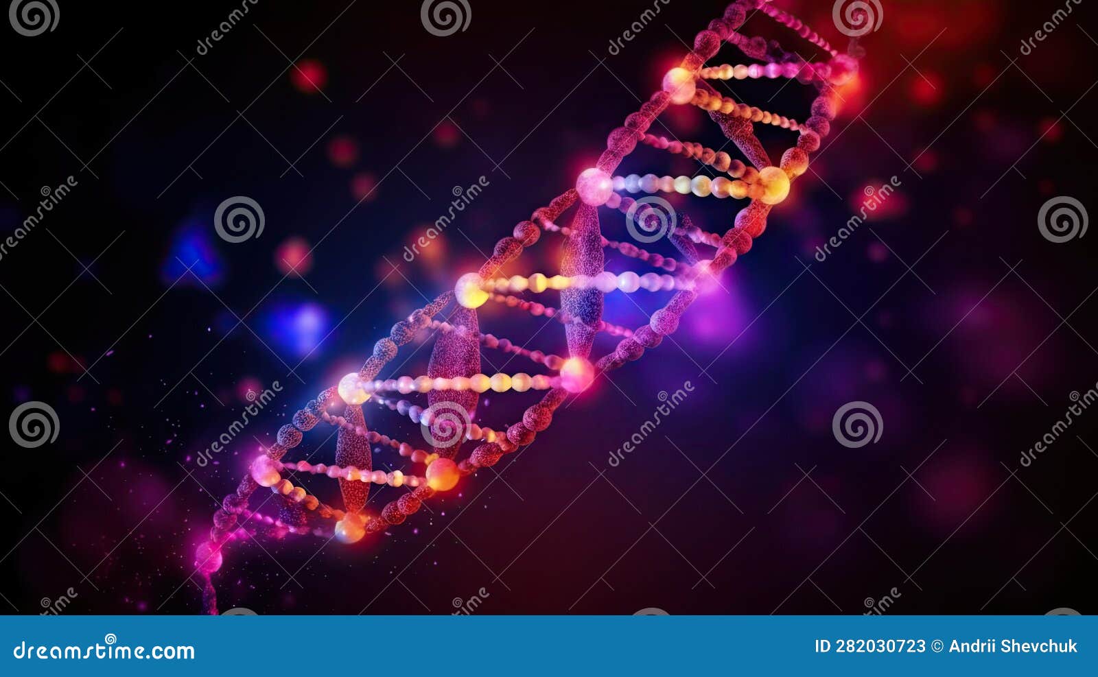 Human Cell Biology DNA Molecular Structure. Generative AI Stock ...