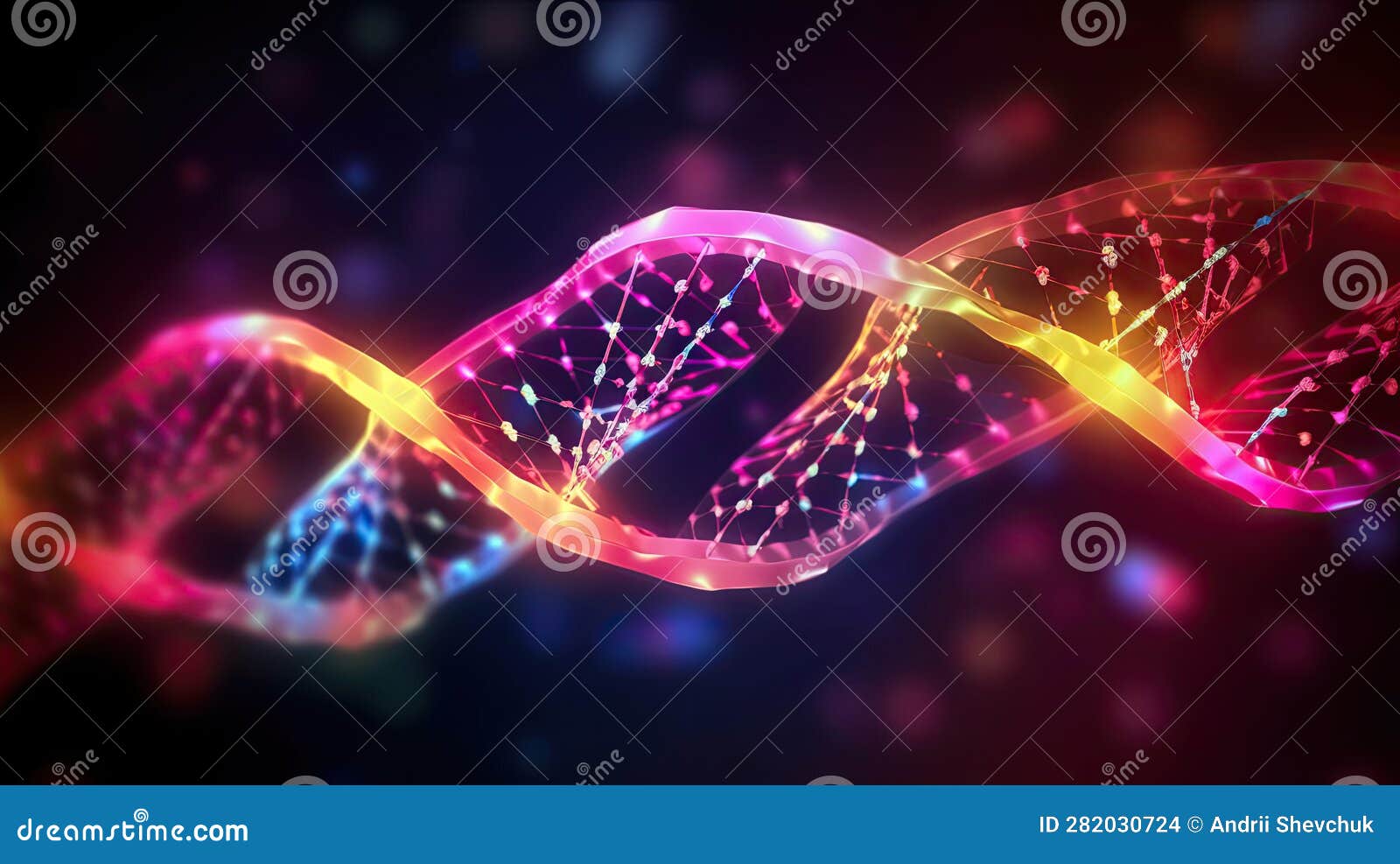 Human Cell Biology DNA Molecular Structure. Generative AI Stock ...