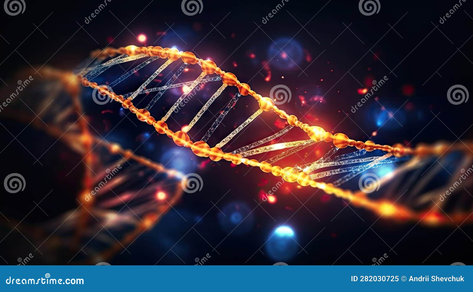 Human Cell Biology DNA Molecular Structure. Generative AI Stock ...