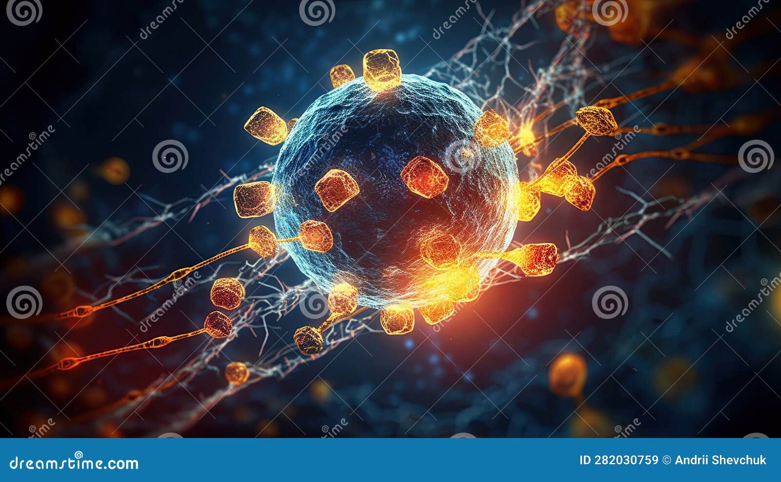 Human Cell Biology DNA Molecular Structure. Generative AI Stock ...