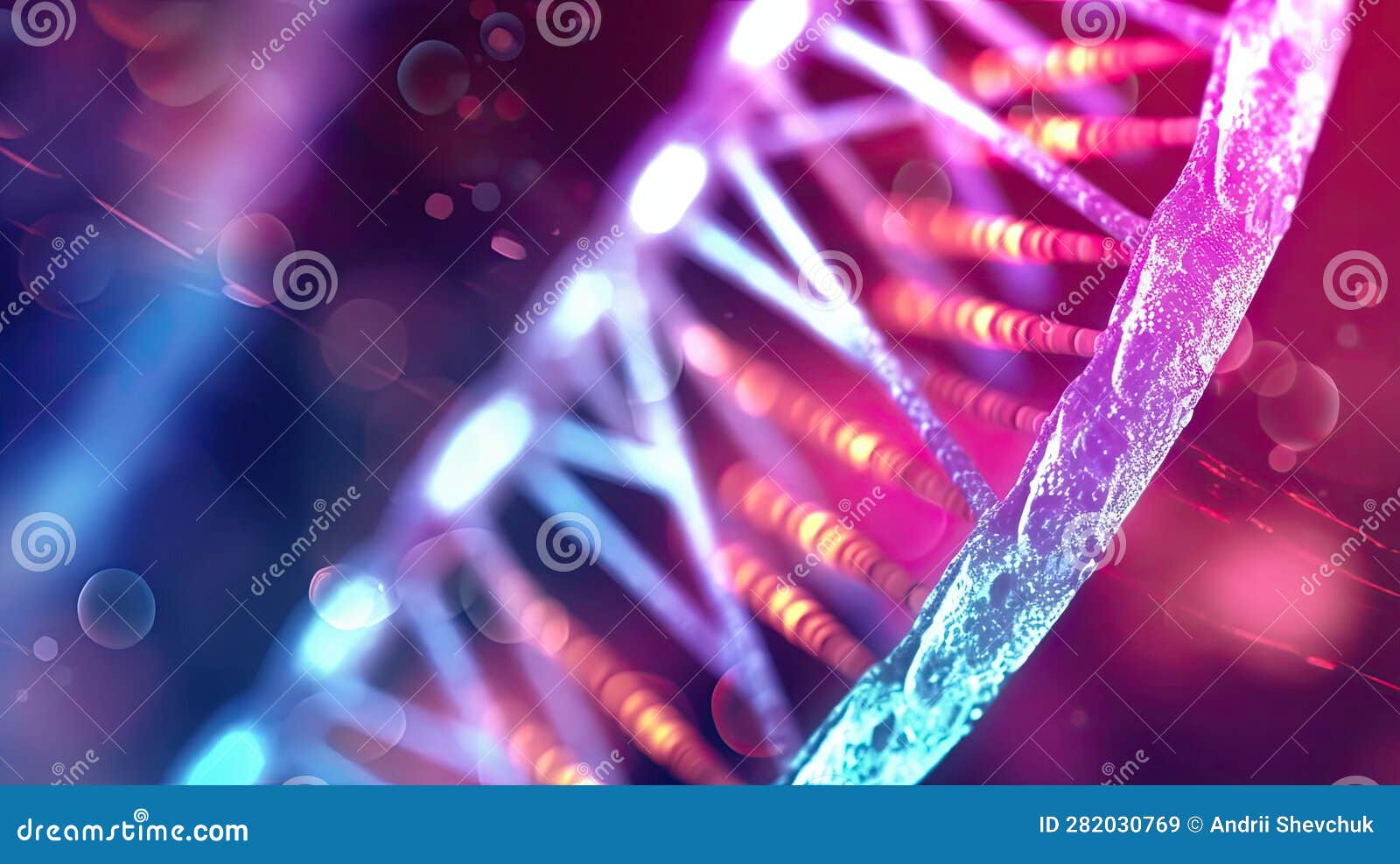 Human Cell Biology DNA Molecular Structure. Generative AI Stock ...