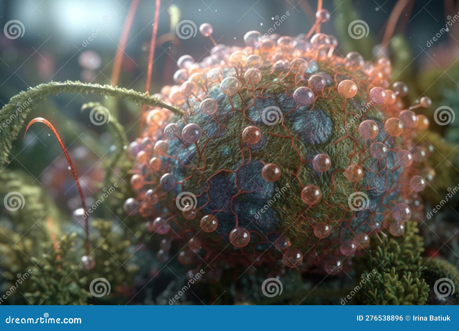 Human Cell. Embryonic Stem Cell Microscope. Components Of Eukaryotic ...
