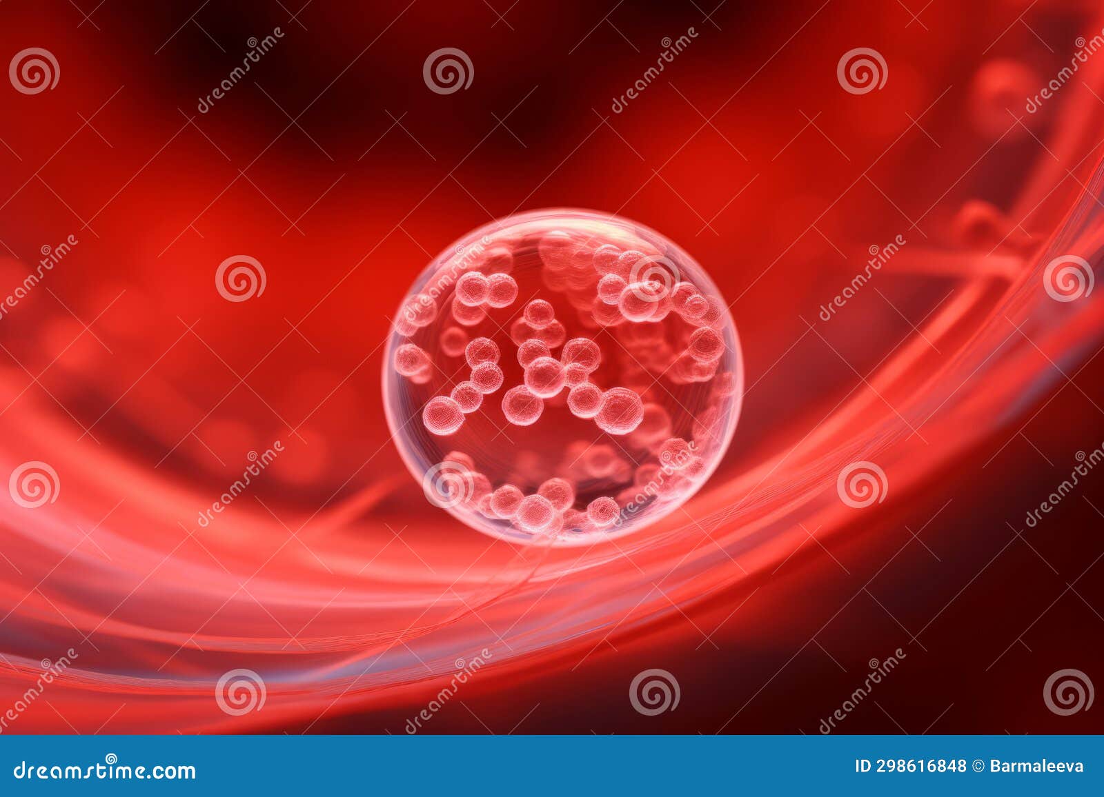 Human Cell. Genetic Engineering of Cell, Gene Manipulation Stock Photo ...