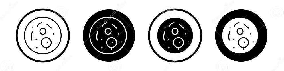 Human Cells Thin Line Vector Icon Set Stock Vector - Illustration of ...