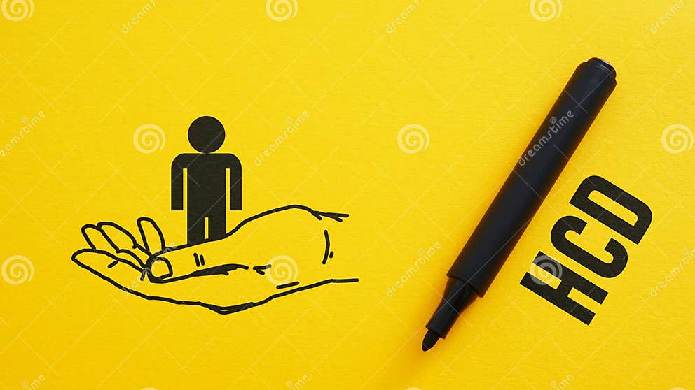 Human Centered Design HCD is Shown Using the Text Stock Photo - Image ...