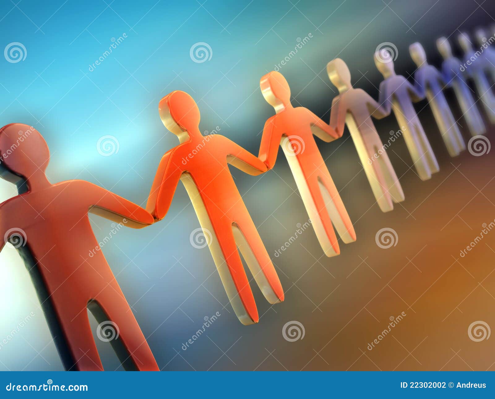Human chain stock illustration. Illustration of global - 22302002
