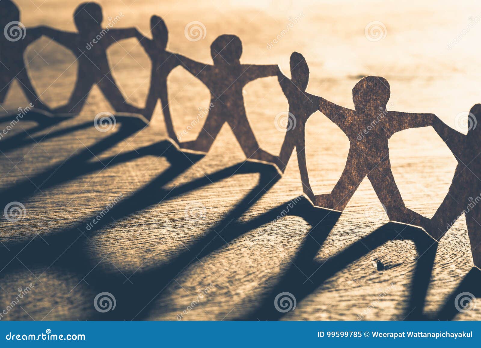 Human Chain Paper stock image. Image of companions, friendship - 99599785