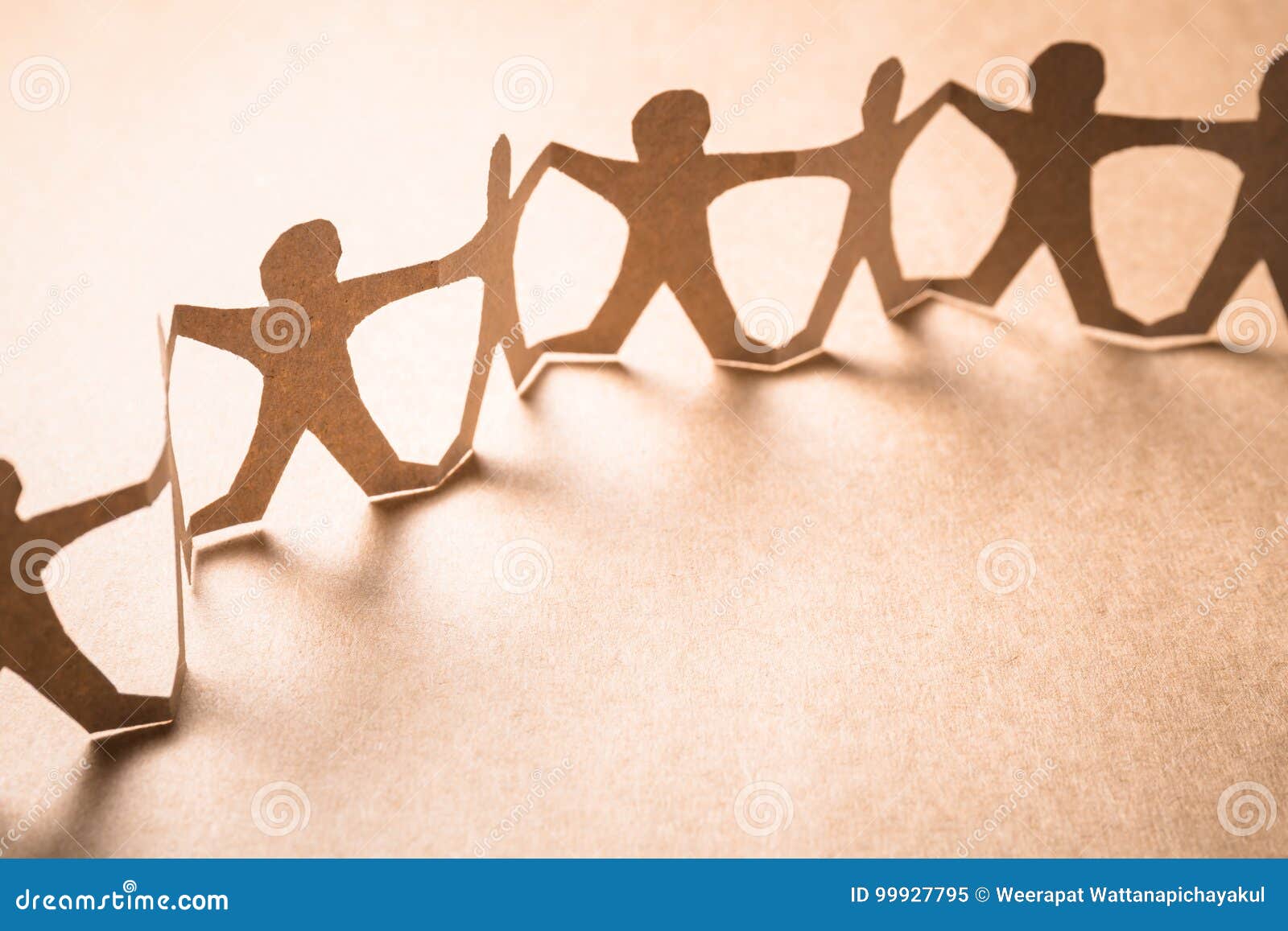 Human Chain Paper stock image. Image of copy, human, business - 99927795
