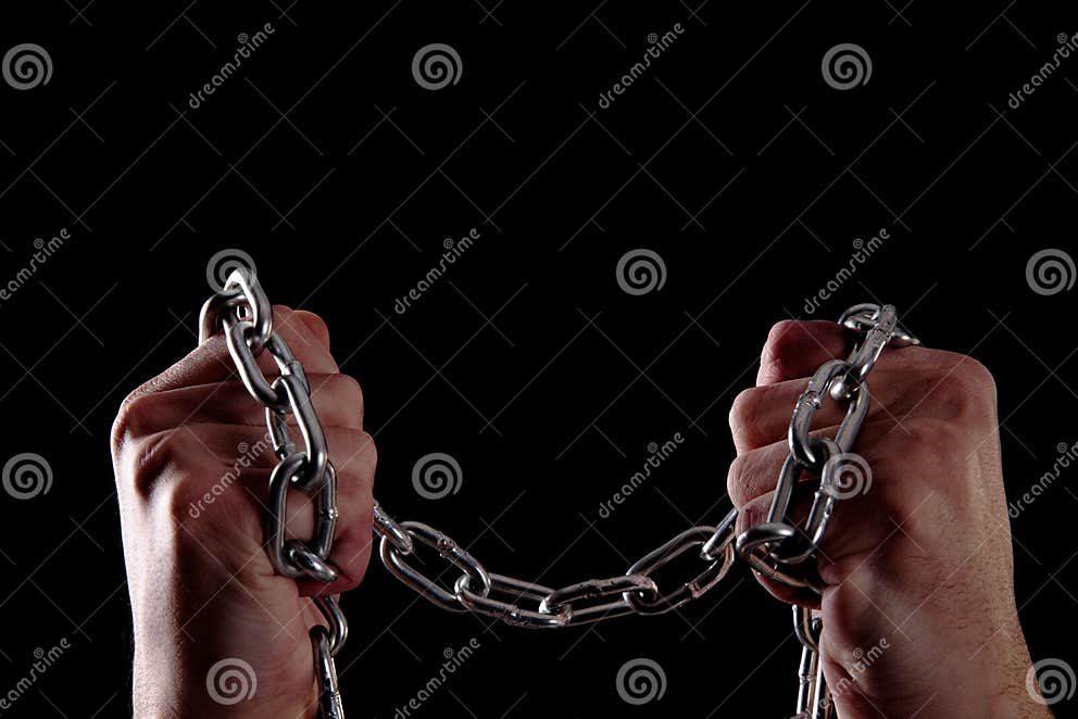 Human and chains stock photo. Image of grunge, hard, metal - 40072986