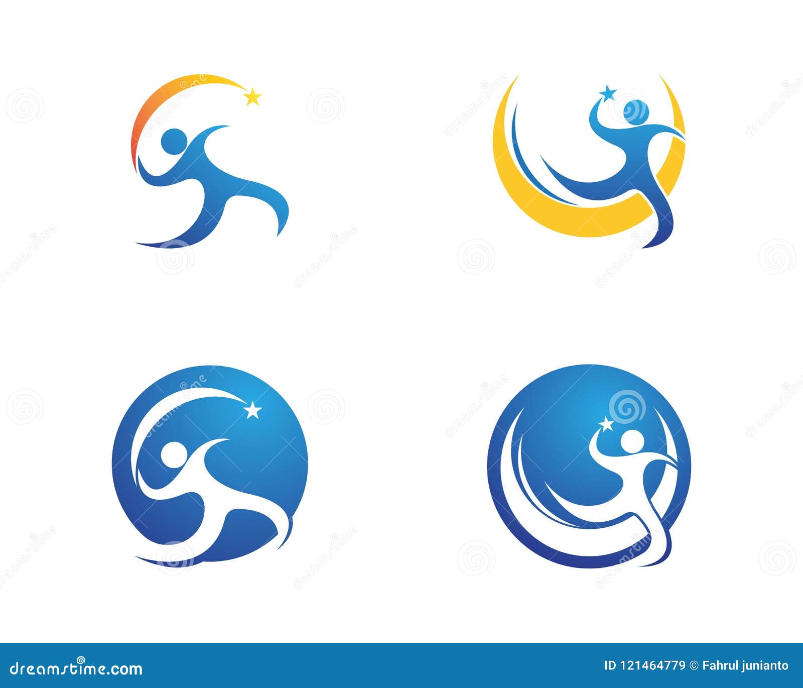 Human Character Health Logo Vector Stock Vector - Illustration of ...
