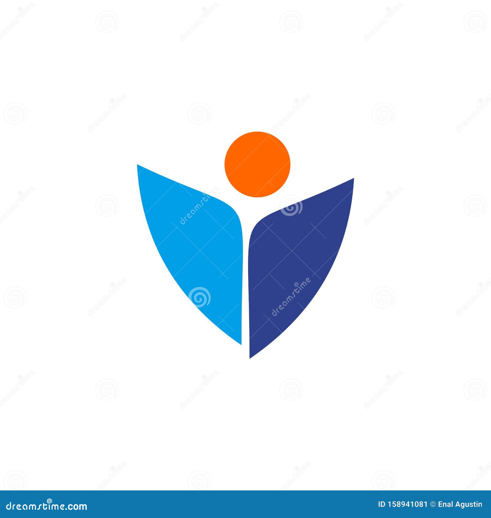 Human Character Icon Logo Design Inspiration Stock Vector ...