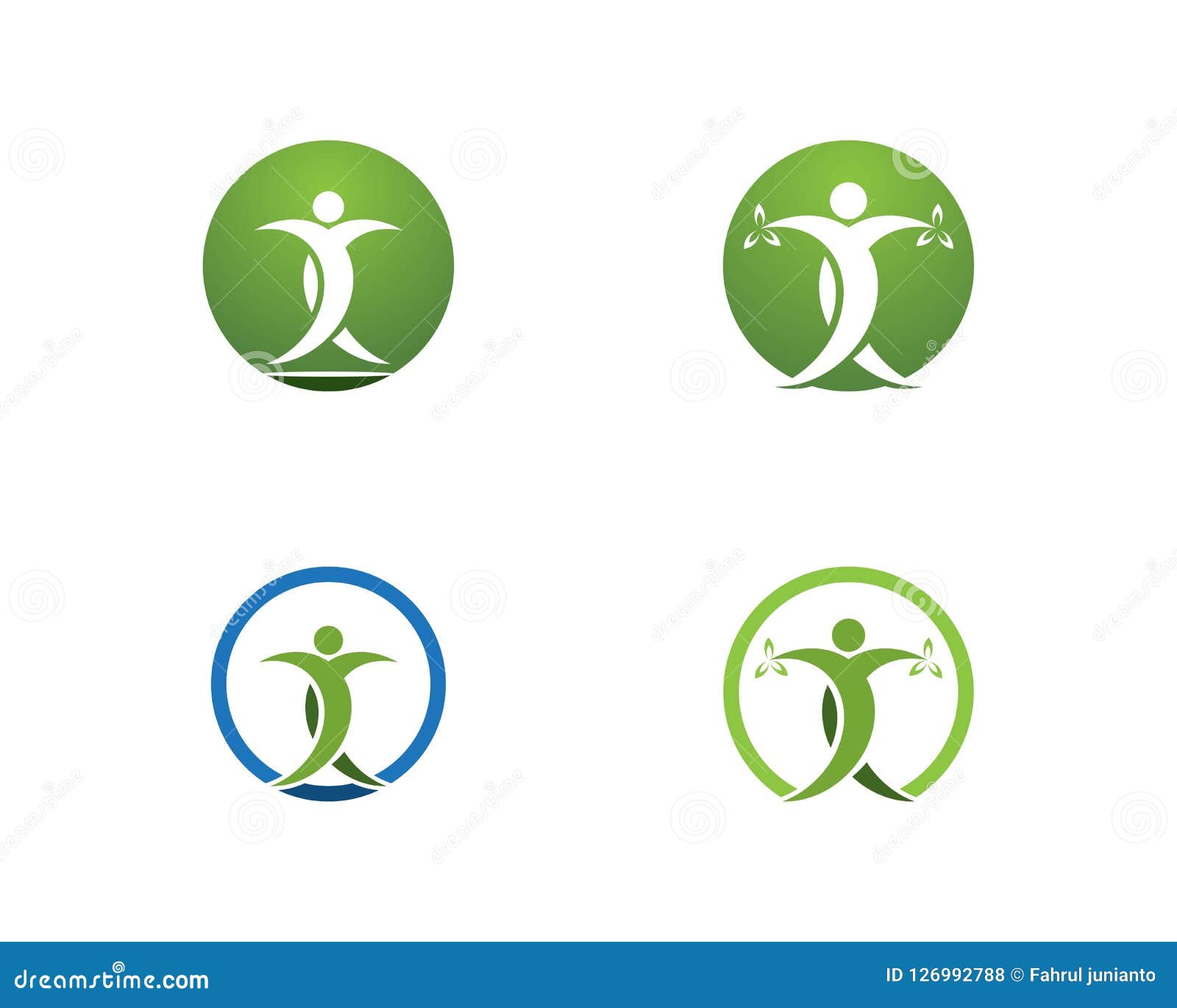 Human Character Logo Vector Template Stock Vector - Illustration of ...