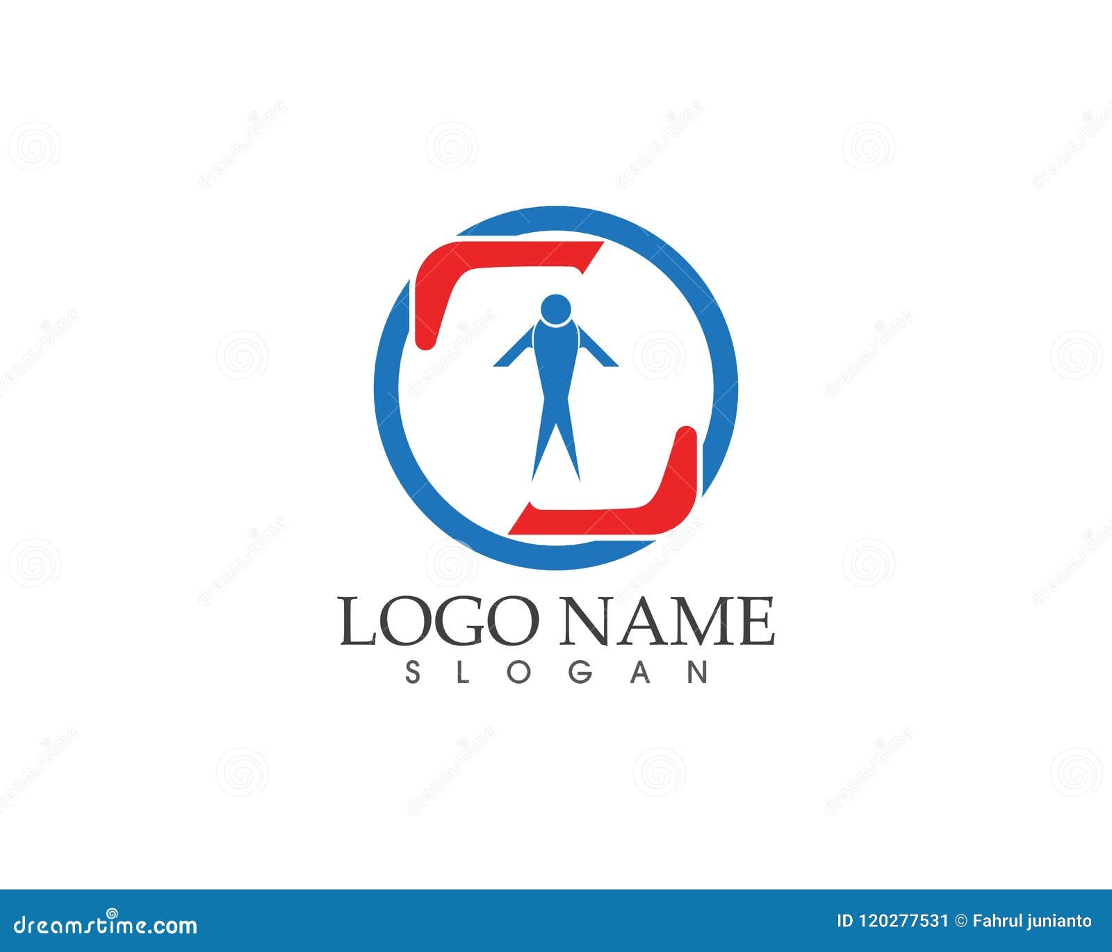 Human Character Logo Vector Template Stock Vector - Illustration of ...