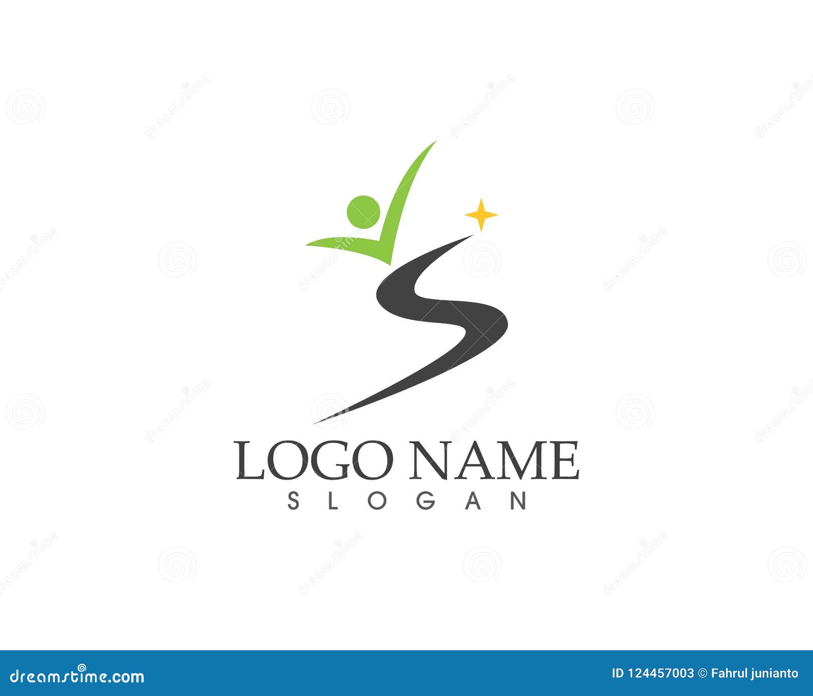 Human Character Logo Vector Template Stock Vector - Illustration of ...