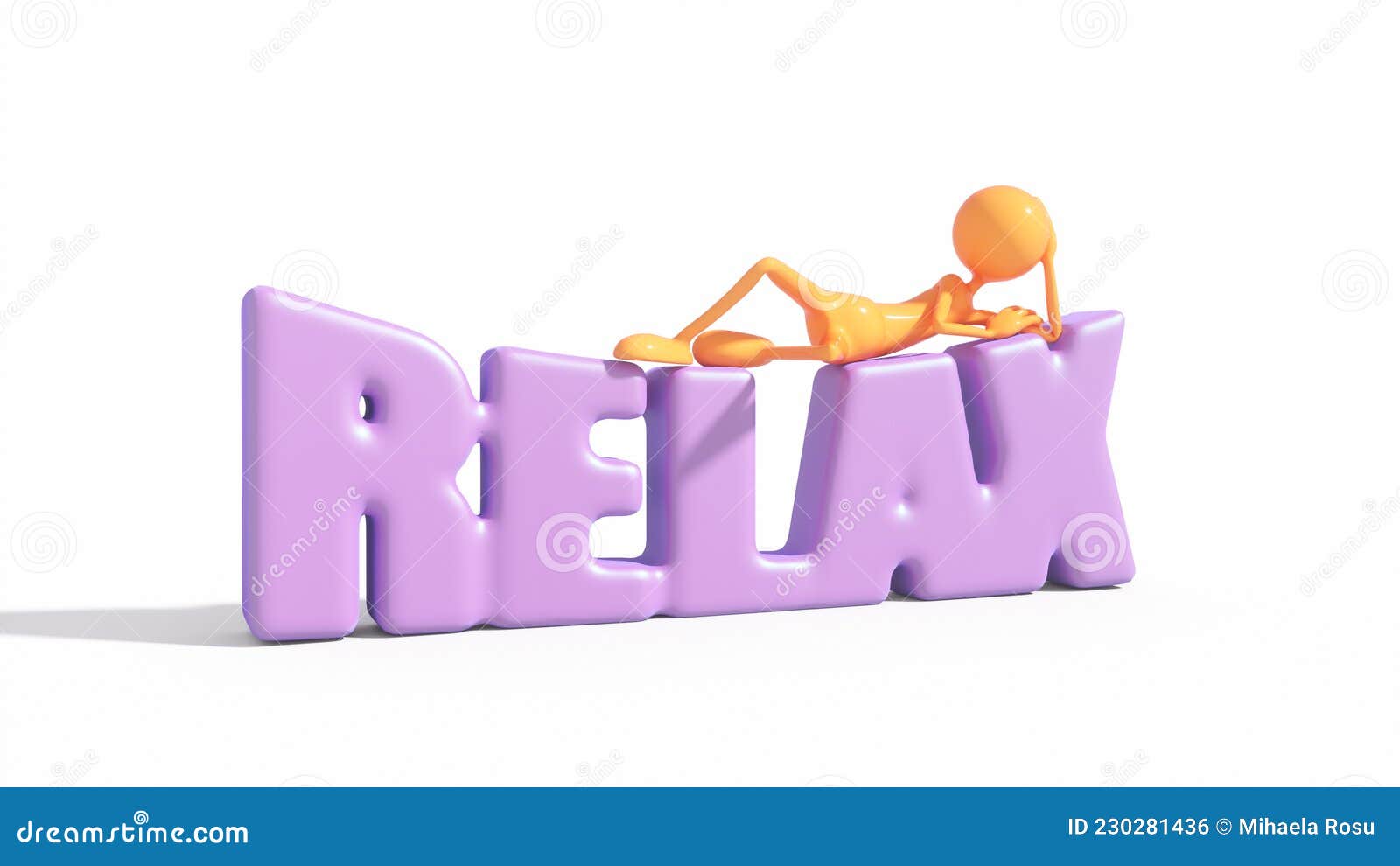 Human character relax stock illustration. Illustration of peaceful ...