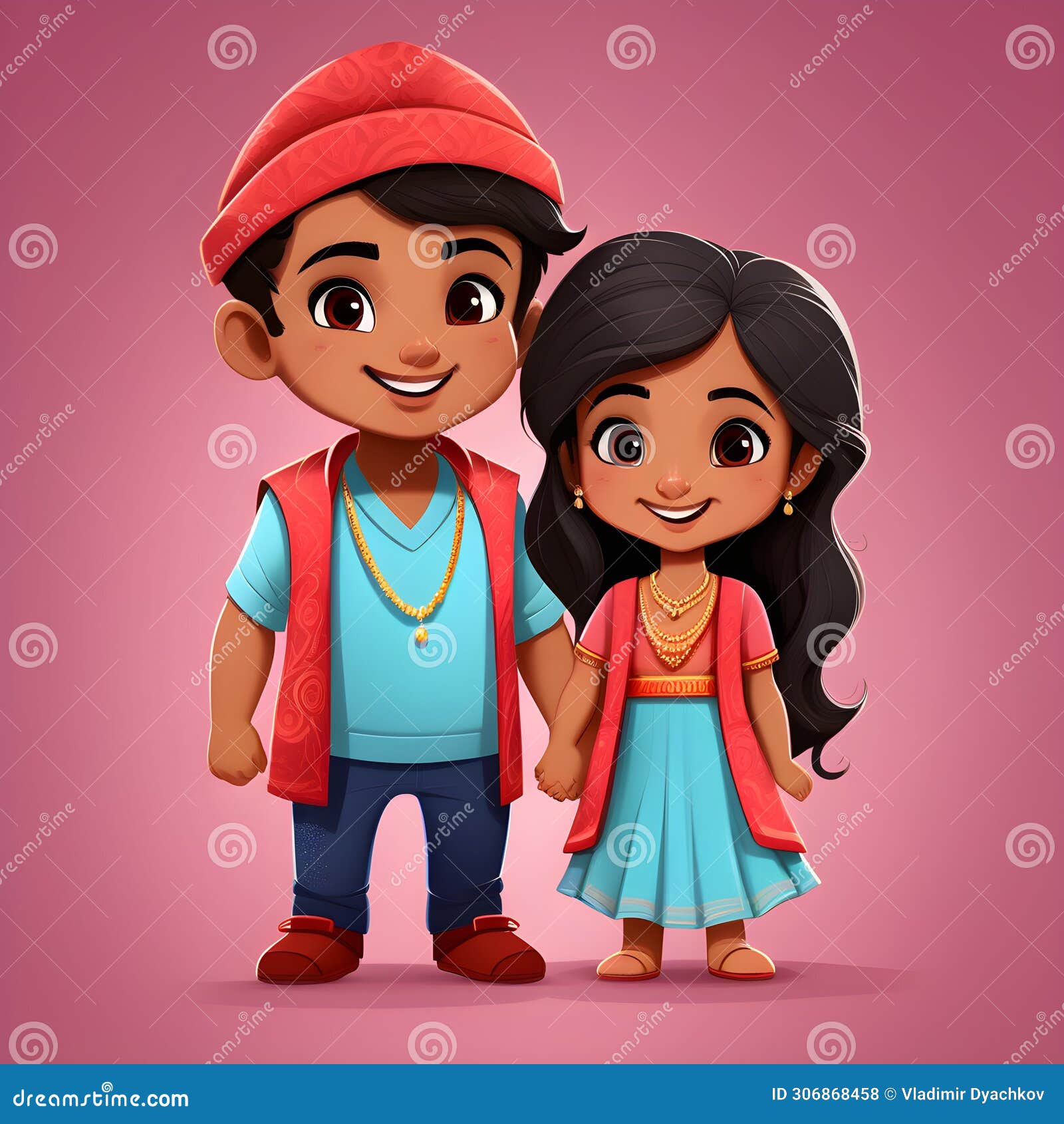 Human characters stock illustration. Illustration of doll - 306868458